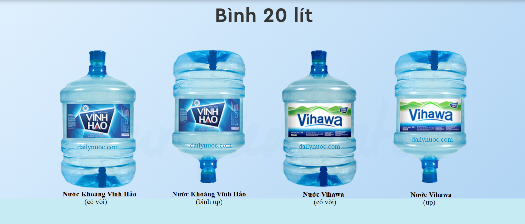 Tổng hợp các loại nước khoáng được sử dụng nhiều hiện nay